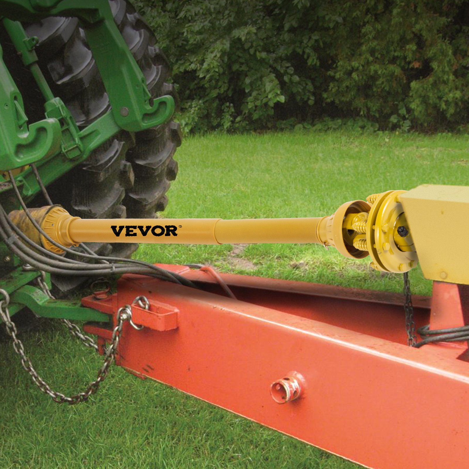 VEVOR PTO Shaft, 1-3/8” PTO Drive Shaft, 6 Spline Both Ends PTO ...
