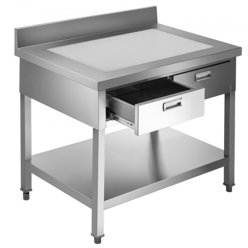 Vevor Commercial 24"x36" Stainless Steel Work Prep Table Workstation W ...