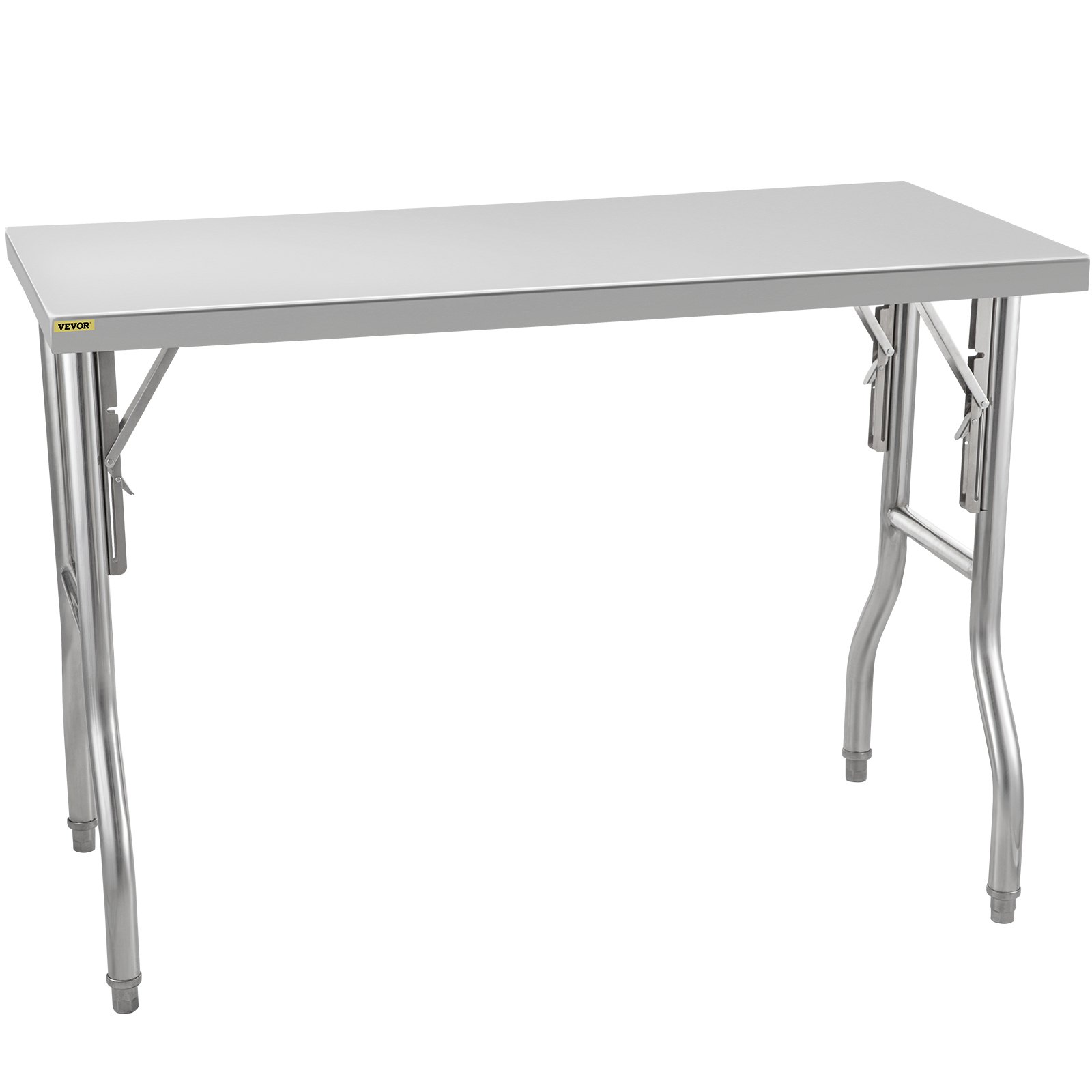 VEVOR Commercial Worktable Workstation 48 x 24 Inch Folding Commercial ...
