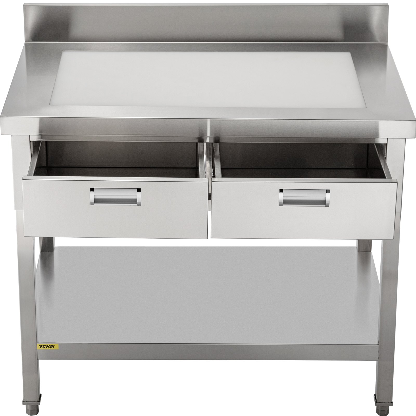 VEVOR Stainless Steel Work Table 24 x 48 in Commercial Food Prep ...