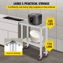 12" X 30" Kitchen Work Table With Wheels Commercial Kitchen Restaurant ...