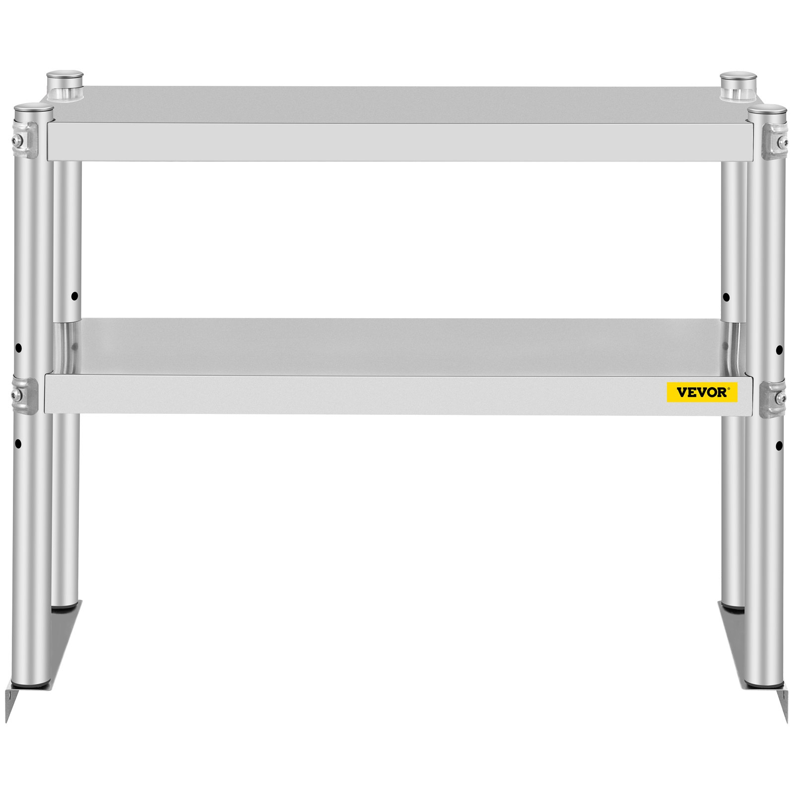 VEVOR Double Overshelf, Double Tier Stainless Steel Overshelf, 30 in. L ...