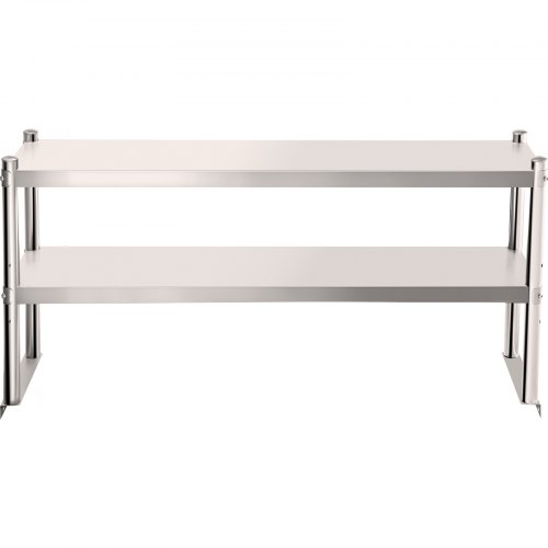 VEVOR Double Overshelf, Double Tier Stainless Steel Overshelf, 36 in ...