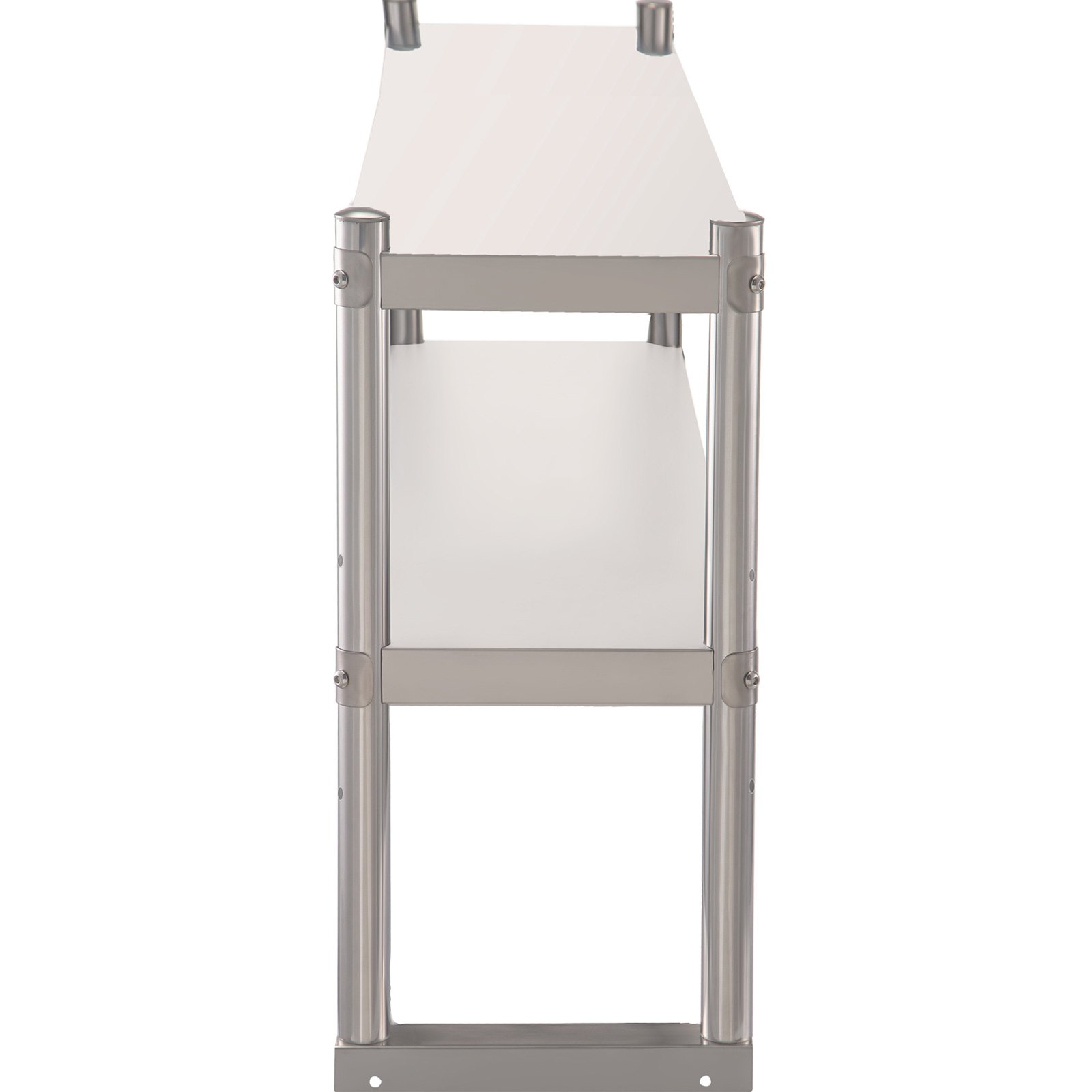 VEVOR Double Overshelf, Double Tier Stainless Steel Overshelf, 36 in ...