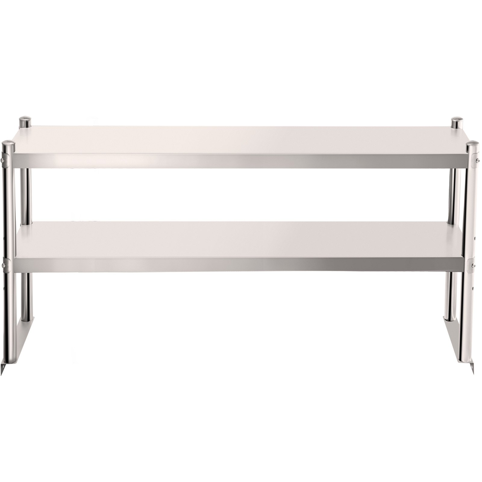 VEVOR VEVOR Double Overshelf Stainless Steel Overshelf 2-Tier 30x152cm ...