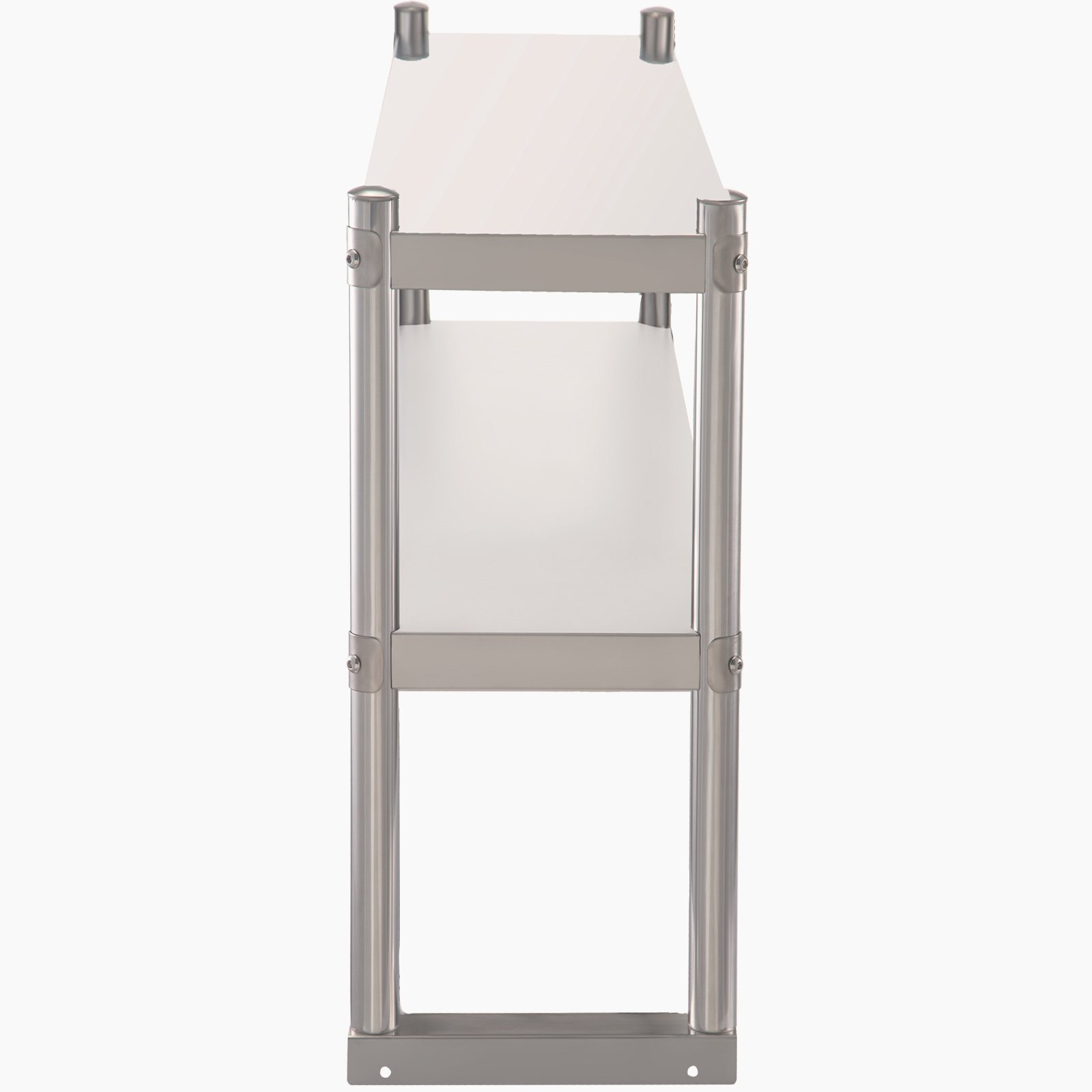VEVOR Double Overshelf, Double Tier Stainless Steel Overshelf, 60 in ...