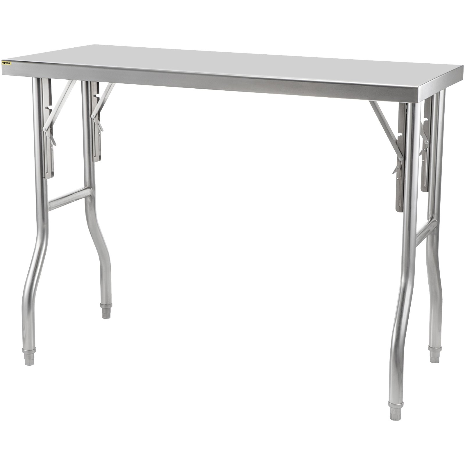 VEVOR 48 x 30 Inch Folding Commercial Prep Table Commercial Worktable ...