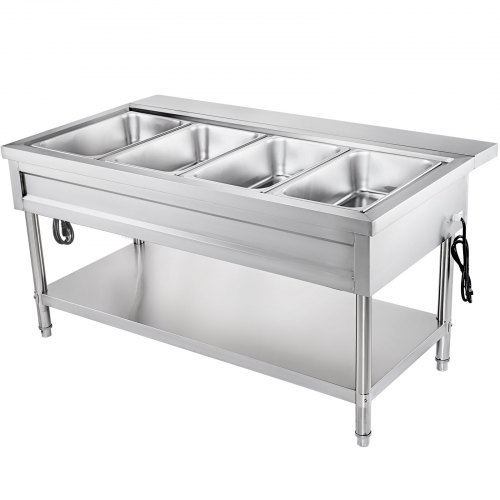 4-well Bain-marie Buffet Steamer Food Warmer Steam Table 2000w Buffet ...