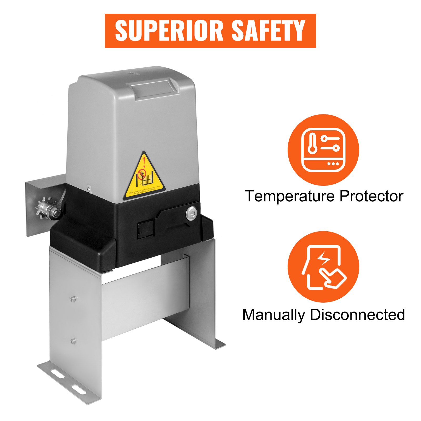 VEVOR Automatic Gate Opener 1400lb with Infrared Security Photocell ...