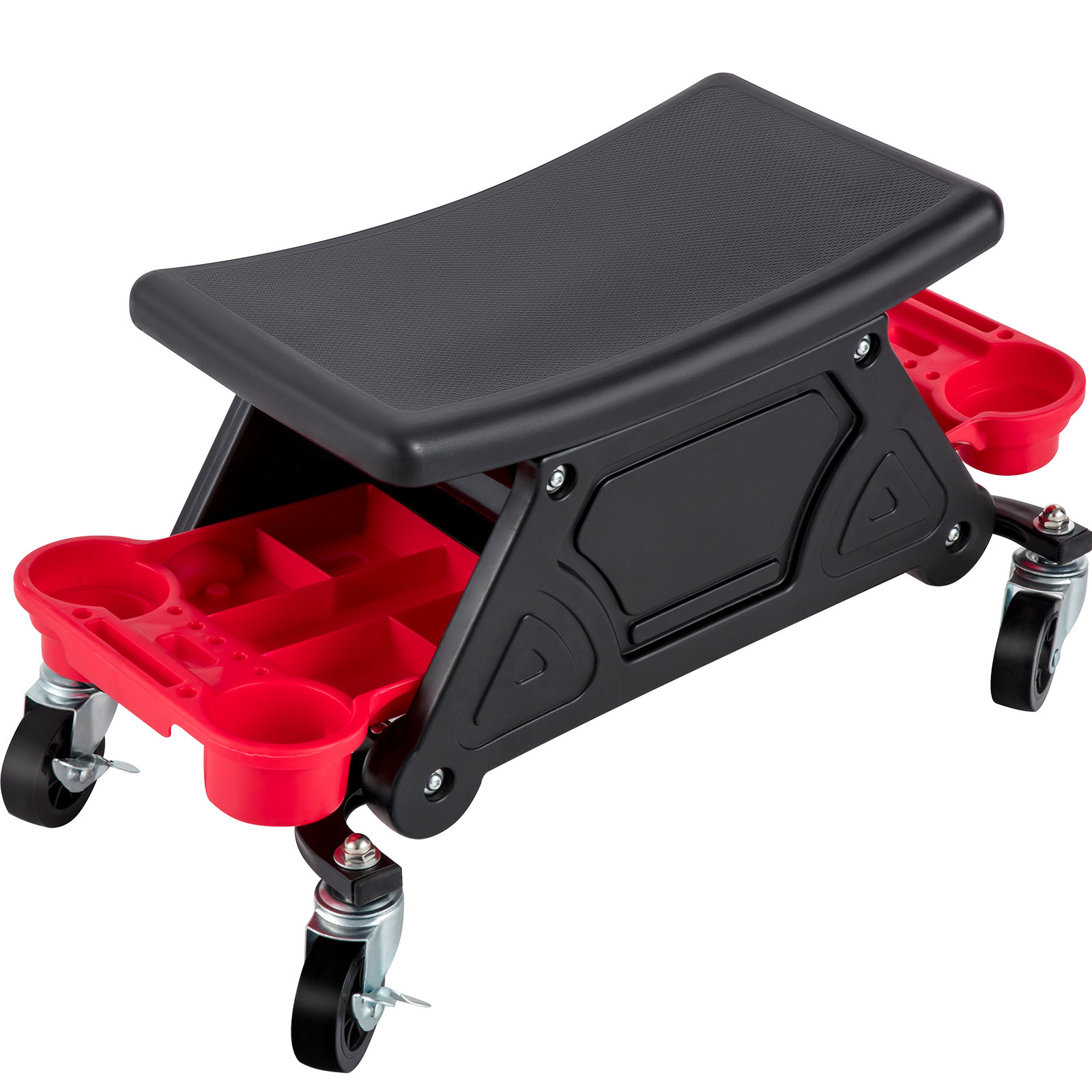 VEVOR Mechanic Stool 300 LBS Capacity Garage Stool with Wheels, Heavy ...