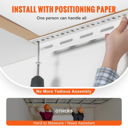 VEVOR Overhead Adjustable Garage Storage Rack 36x72in Ceiling Rack ...