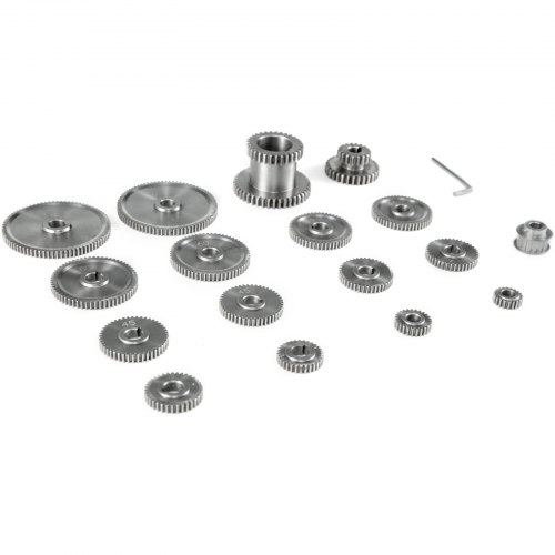VEVOR 17pcs/Set CJ0618 Lathe Mini Lathe Gears Metal Cutting Machine ...