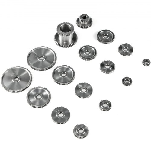 VEVOR 17pcs/Set CJ0618 Lathe Mini Lathe Gears Metal Cutting Machine ...