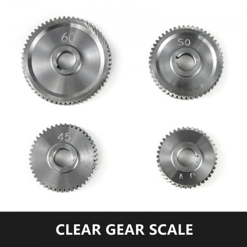 VEVOR 17pcs/Set CJ0618 Lathe Mini Lathe Gears Metal Cutting Machine ...