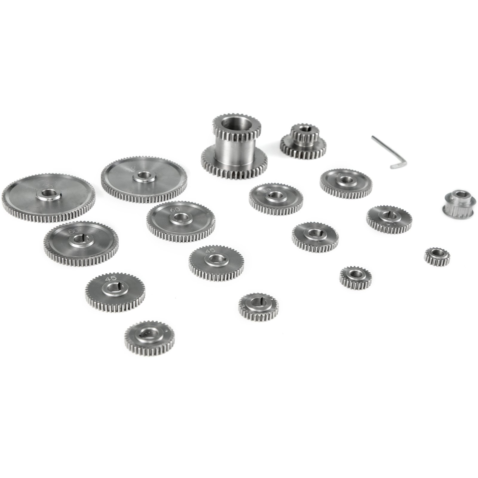 VEVOR 17pcs/Set CJ0618 Lathe Mini Lathe Gears Metal Cutting Machine ...