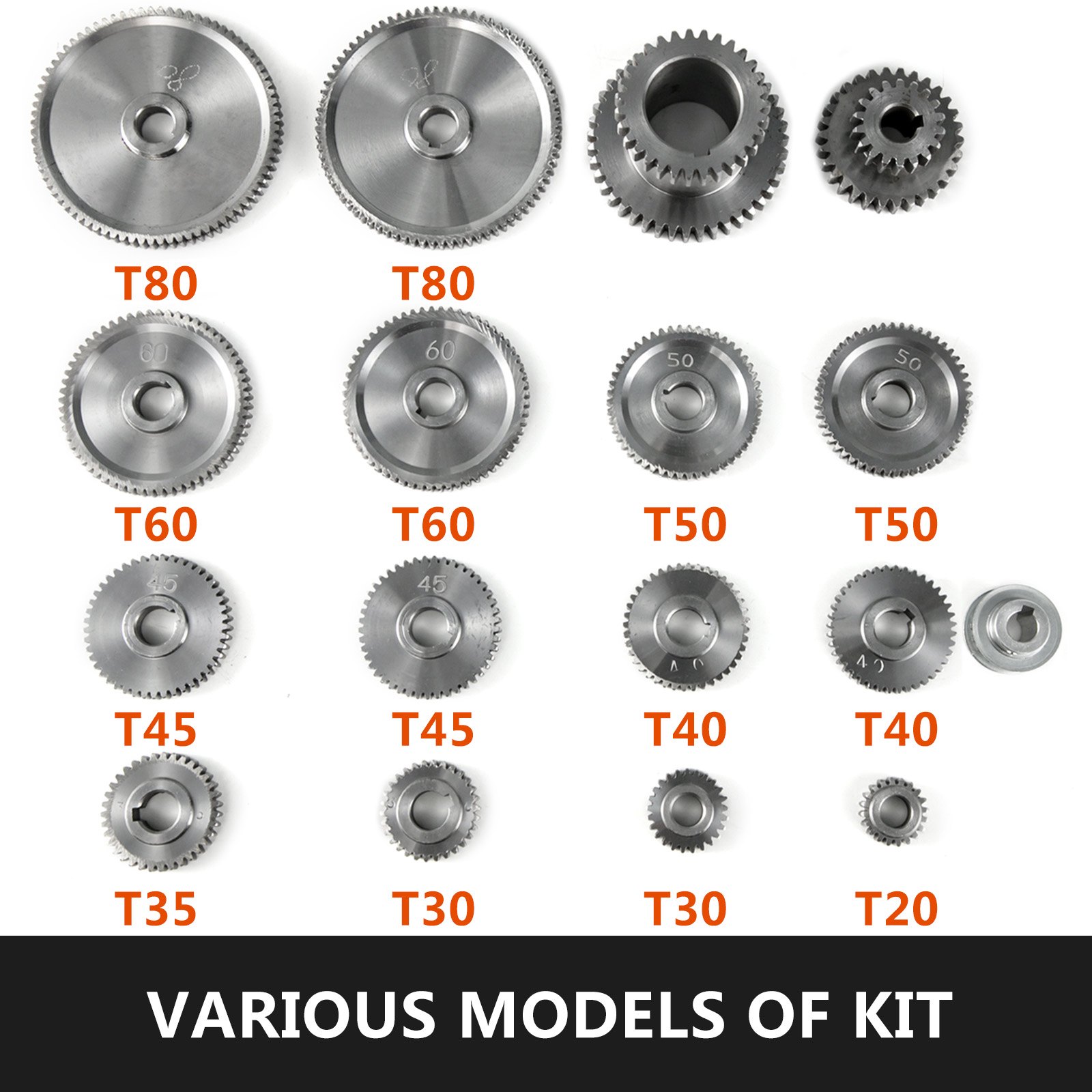 VEVOR 17pcs/Set CJ0618 Lathe Mini Lathe Gears Metal Cutting Machine ...