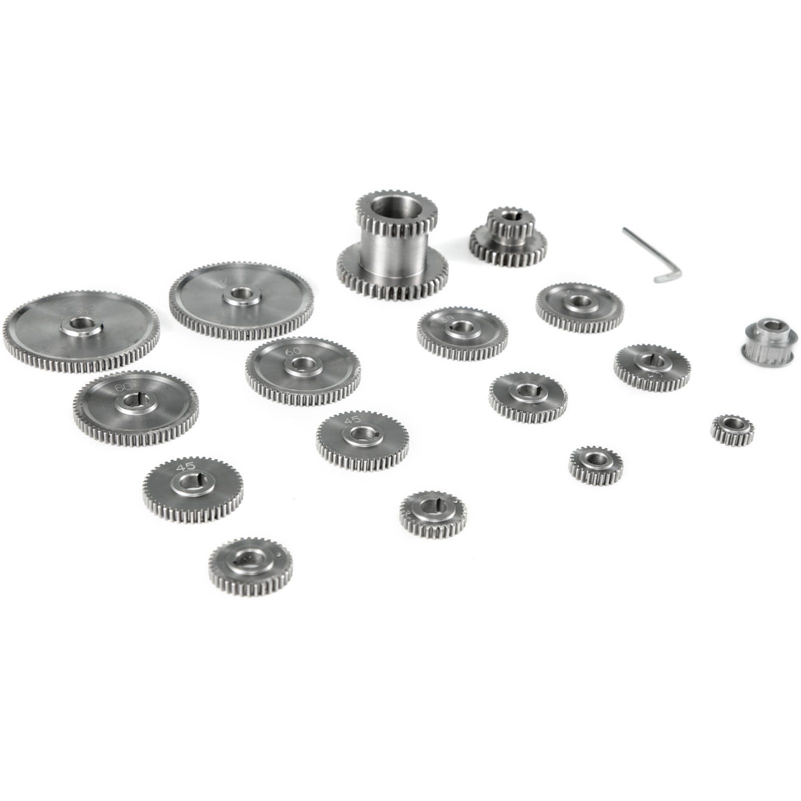 VEVOR 17pcs/Set CJ0618 Lathe Mini Lathe Gears Metal Cutting Machine ...