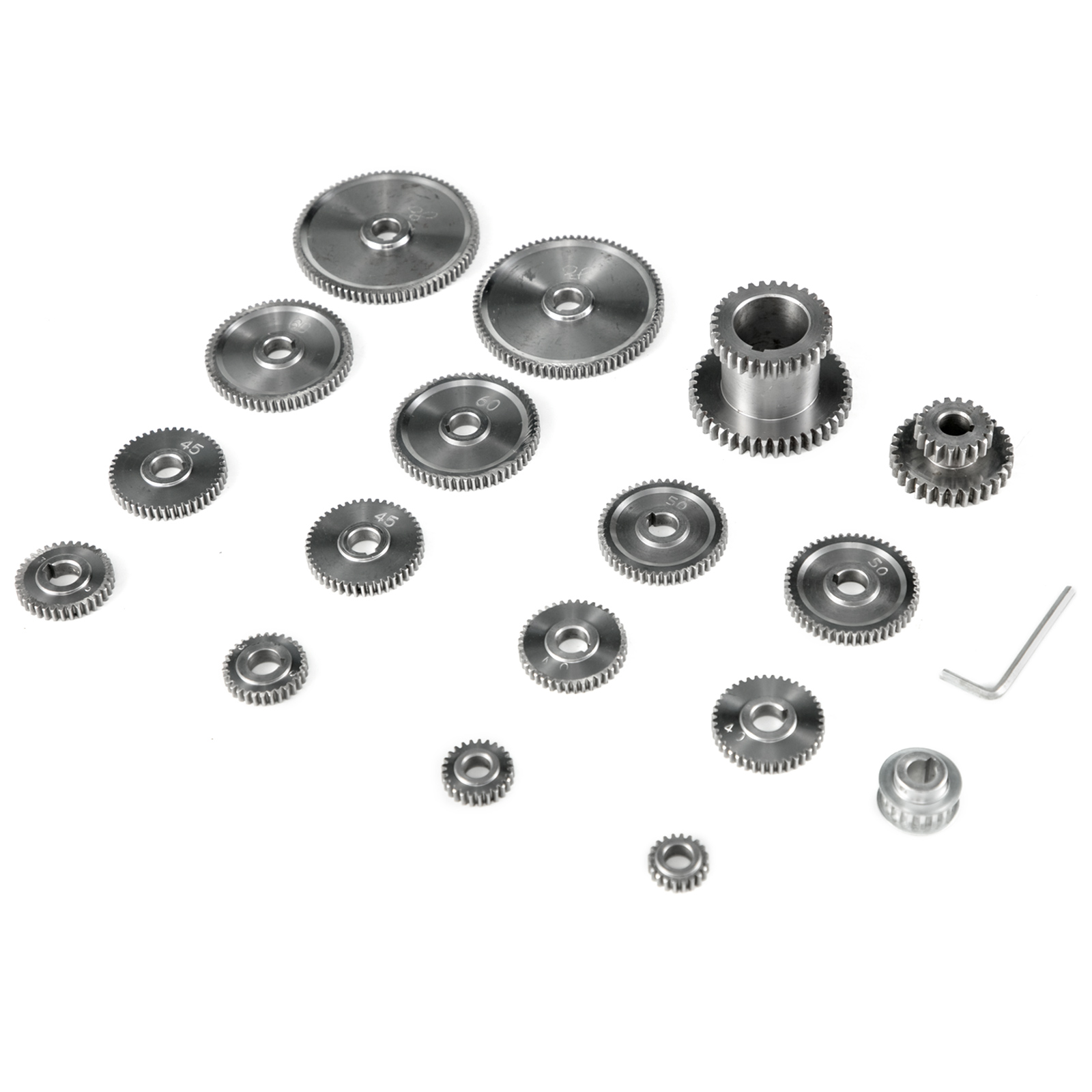 VEVOR 17pcs/Set CJ0618 Lathe Mini Lathe Gears Metal Cutting Machine ...