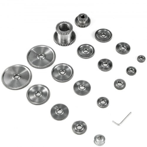 VEVOR 18pcs/Set CJ0618 Lathe Mini Lathe Gears Metal Cutting Machine ...