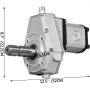 VEVOR PTO Pump 250 Bar Hydraulic PTO Pump 540rpm PTO Pumps with Gearbox ...