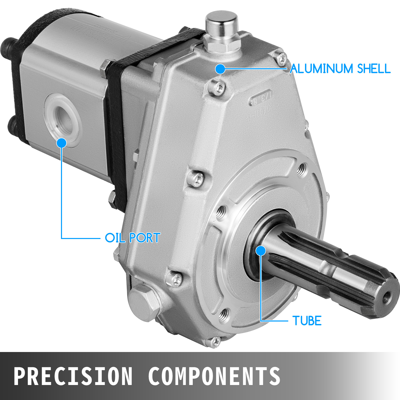 Tractor Hydraulic Fluid Pto Pump Gearbox Assembly 540rpm Clockwise Long ...