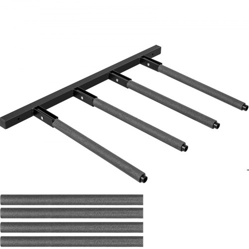 VEVOR Vertical Surfboard Rack, 4 Rods Paddle Board Storage Rack, 31 ...