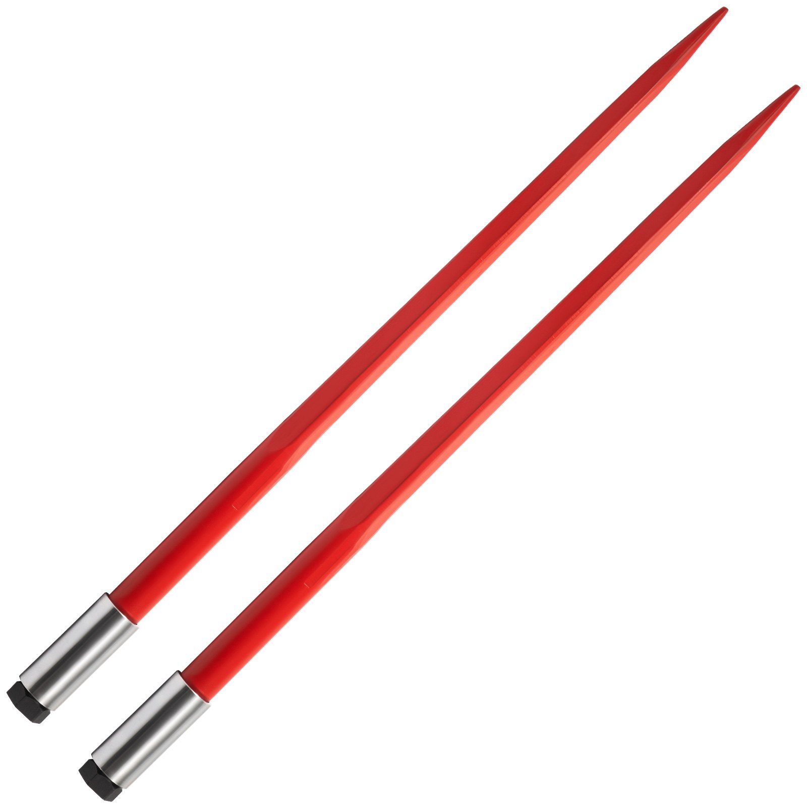 VEVOR Pair Hay Spear 43" Bale Spear 3000 lbs Capacity, Bale Spike Quick ...