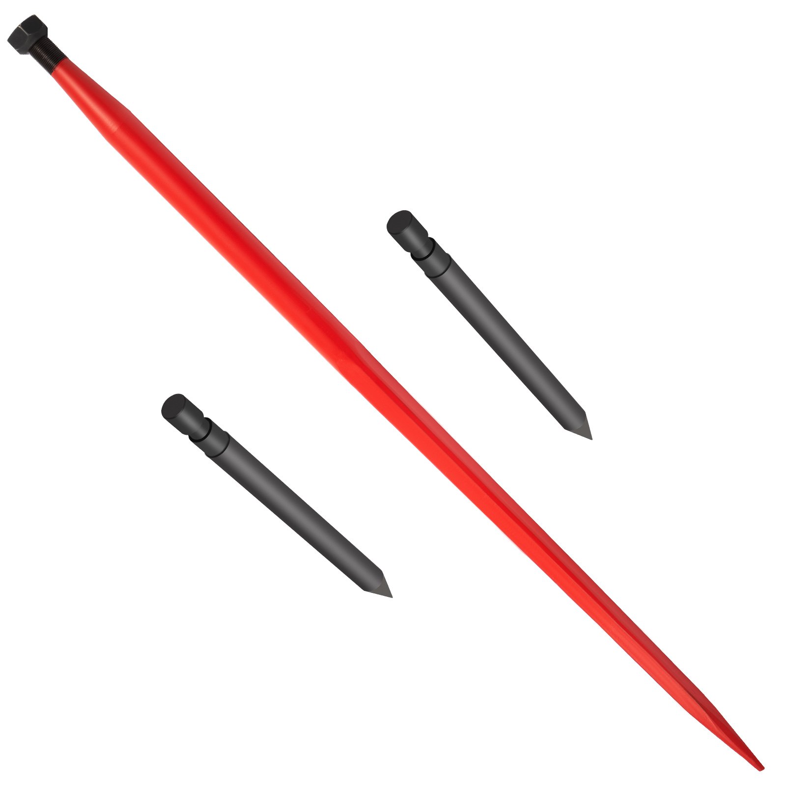 VEVOR Hay Spear 49" Bale Spear 3000 lbs Capacity, Bale Spike Quick ...