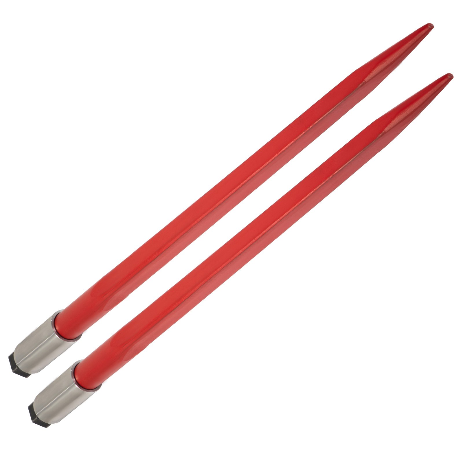 VEVOR Pair Hay Spear 39" Bale Spear 3000 lbs Capacity, Bale Spike Quick ...