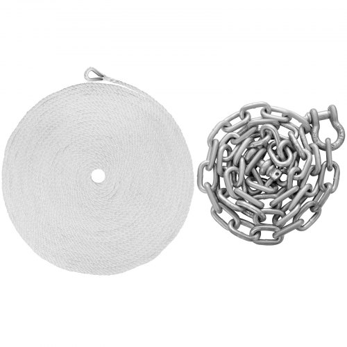 VEVOR Boat Anchor Kit 13 lb Fluke Style Anchor, Hot Dipped Galvanized ...
