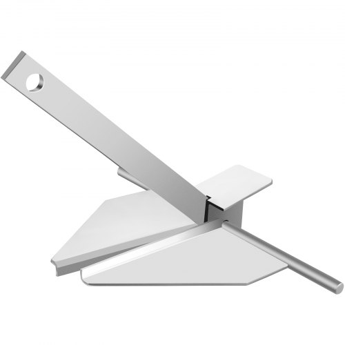 VEVOR Boat Anchor Kit 13 lb Fluke Style Anchor, Hot Dipped Galvanized ...