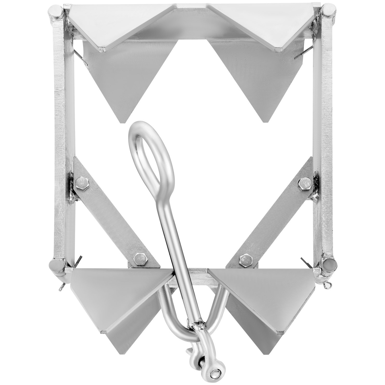 VEVOR Box Anchor for Boats, 25 lb Fold and Hold Anchor, Galvanized ...