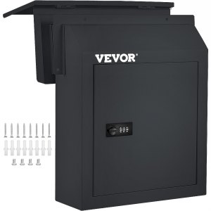 VEVOR Through-The-Door Locking Drop Box Door Drop Box 11.8''x4.3''x14.2 ...