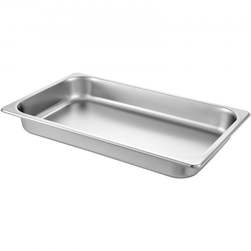 VEVOR Hotel Pans Full Size 2.5 Inch Deep, Steam Table Pan 6 Pack , 22 ...