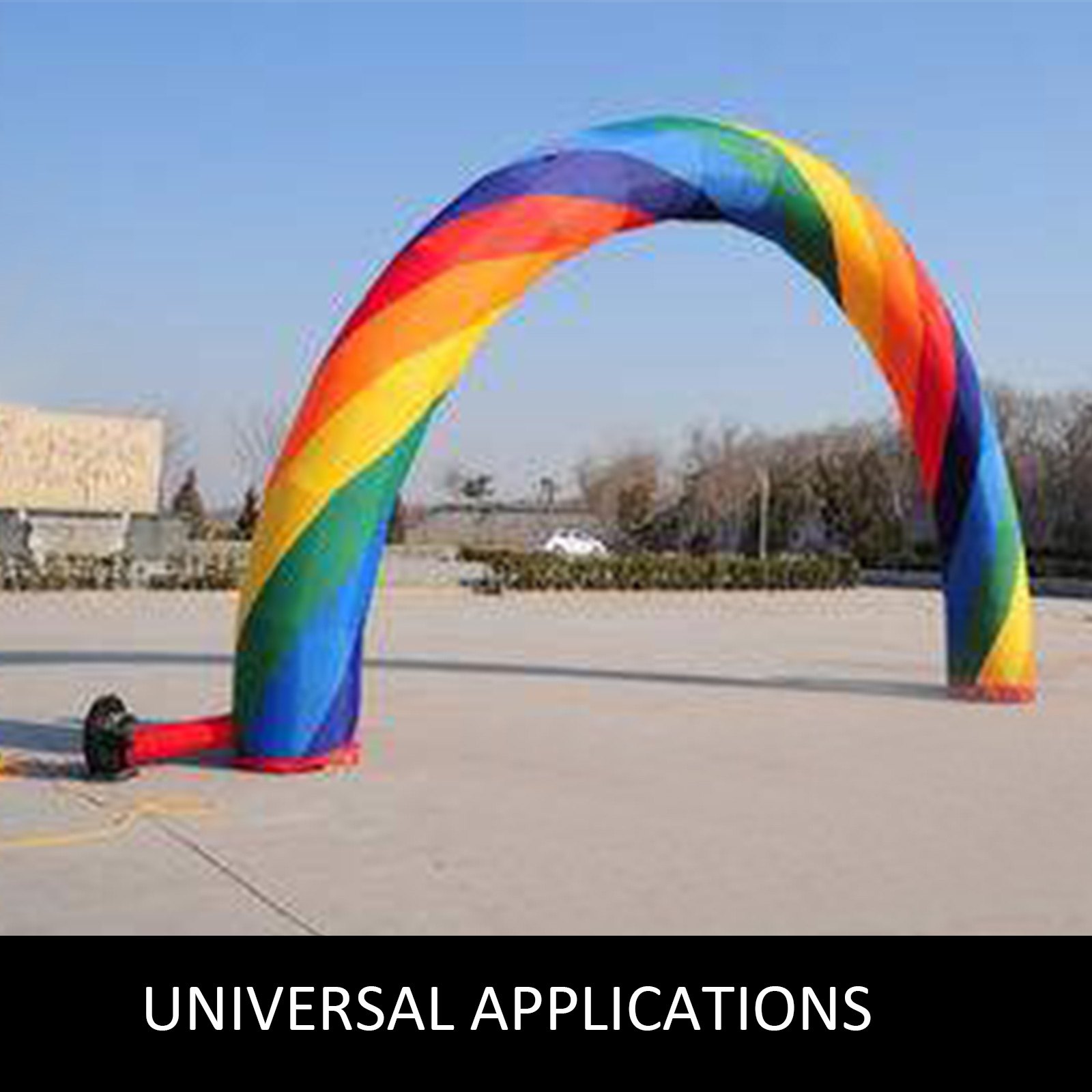 VEVOR Inflatable Rainbow Arch 26ftx10ft with 110W Blower for ...