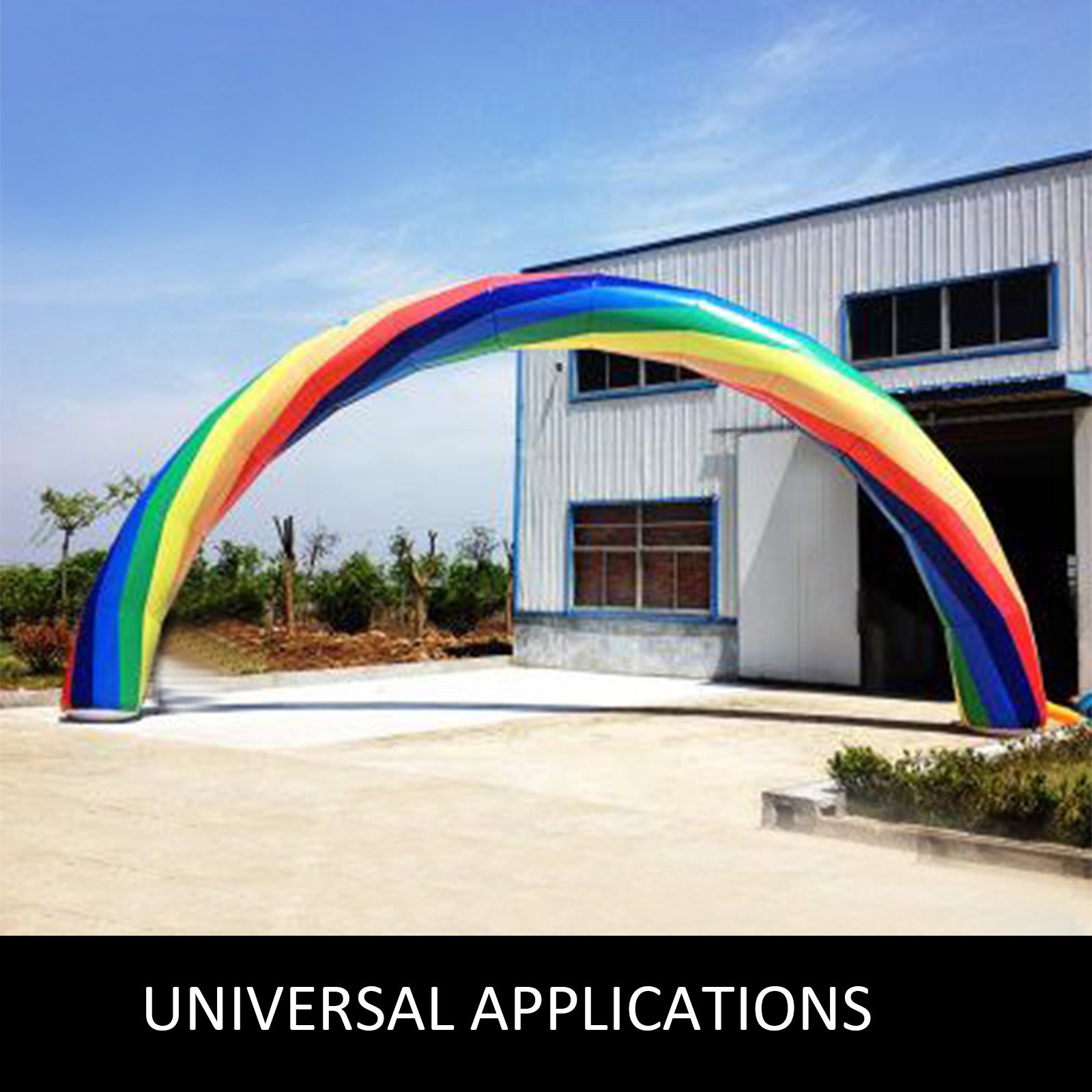 VEVOR Inflatable Rainbow Arch 26ftx10ft with 110W Blower for ...