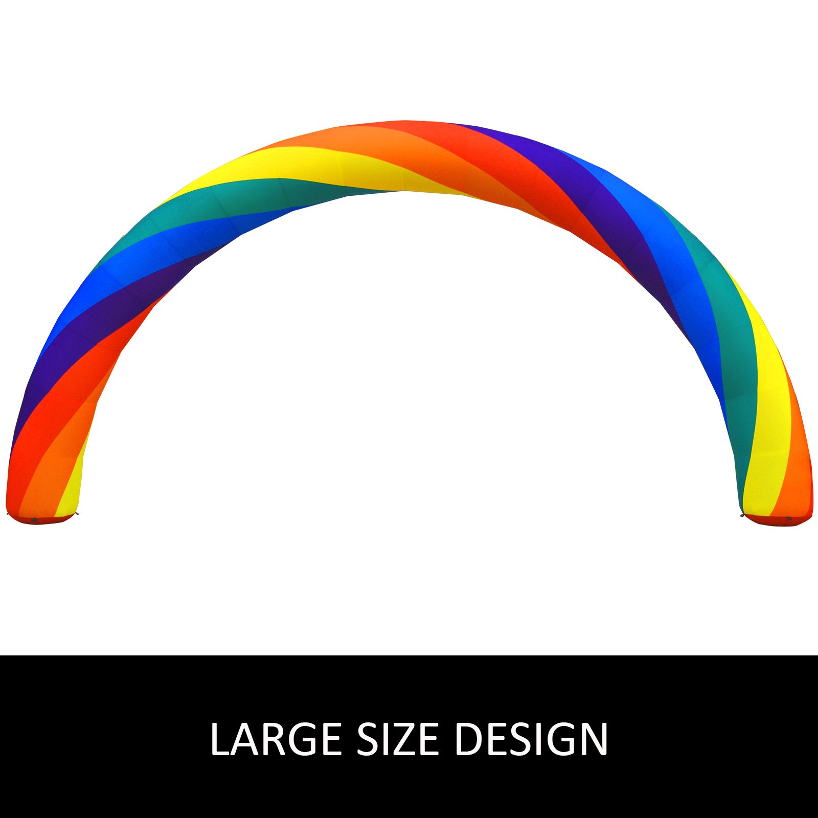 VEVOR Inflatable Rainbow Arch 26ftx10ft with 110W Blower for ...