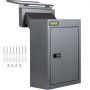 VEVOR Through The Wall Drop Box, 12.5''x6.3''x16.9'' Mail Drop Box w ...