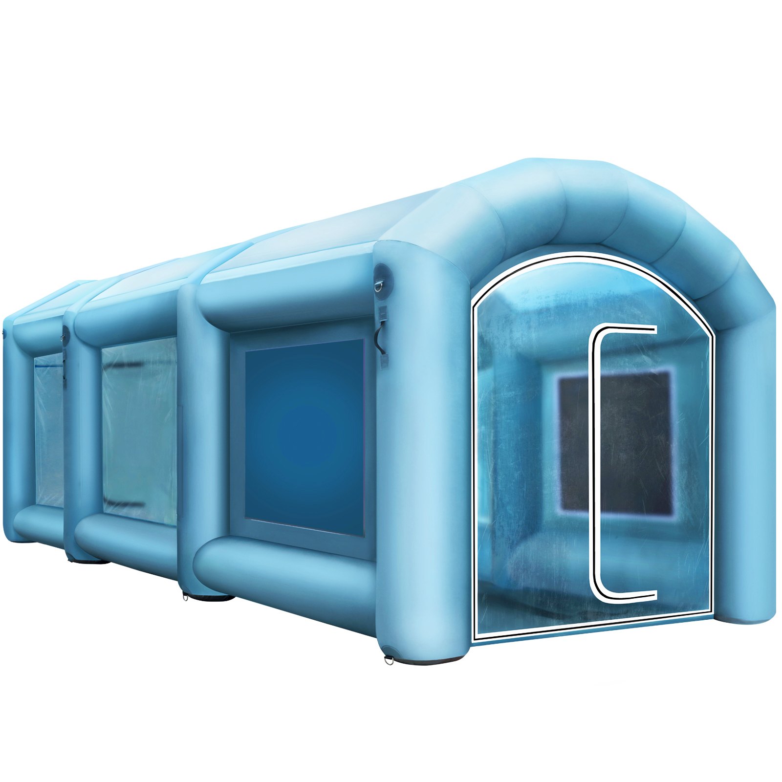 VEVOR Inflatable Paint Booth, 20x10x 8 ft Spray Paint Booth, High ...