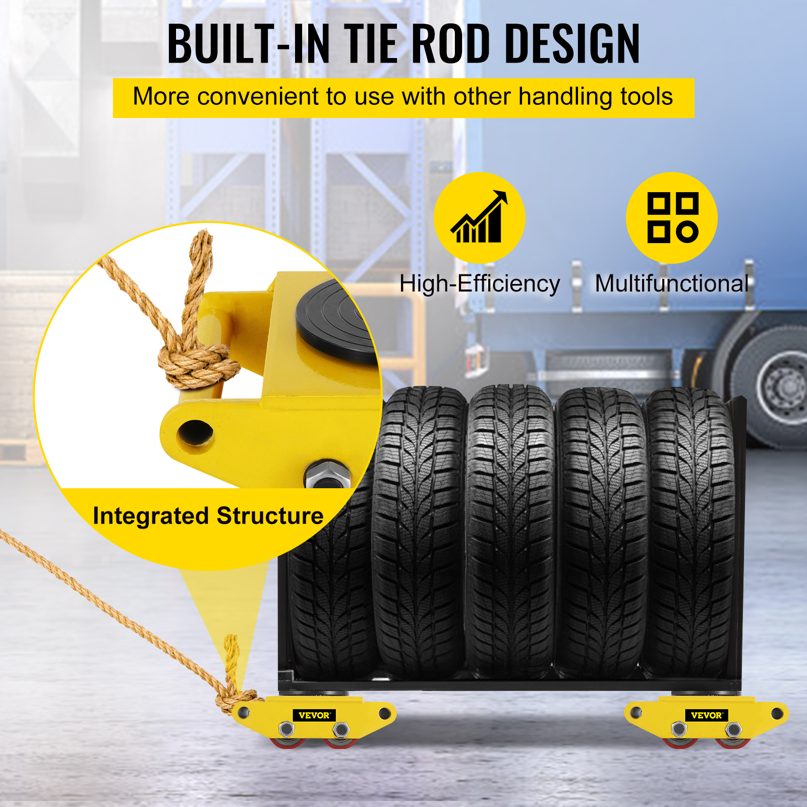Industrial Machinery Mover With 360°rotation Cap 13200lbs Dolly Skate ...