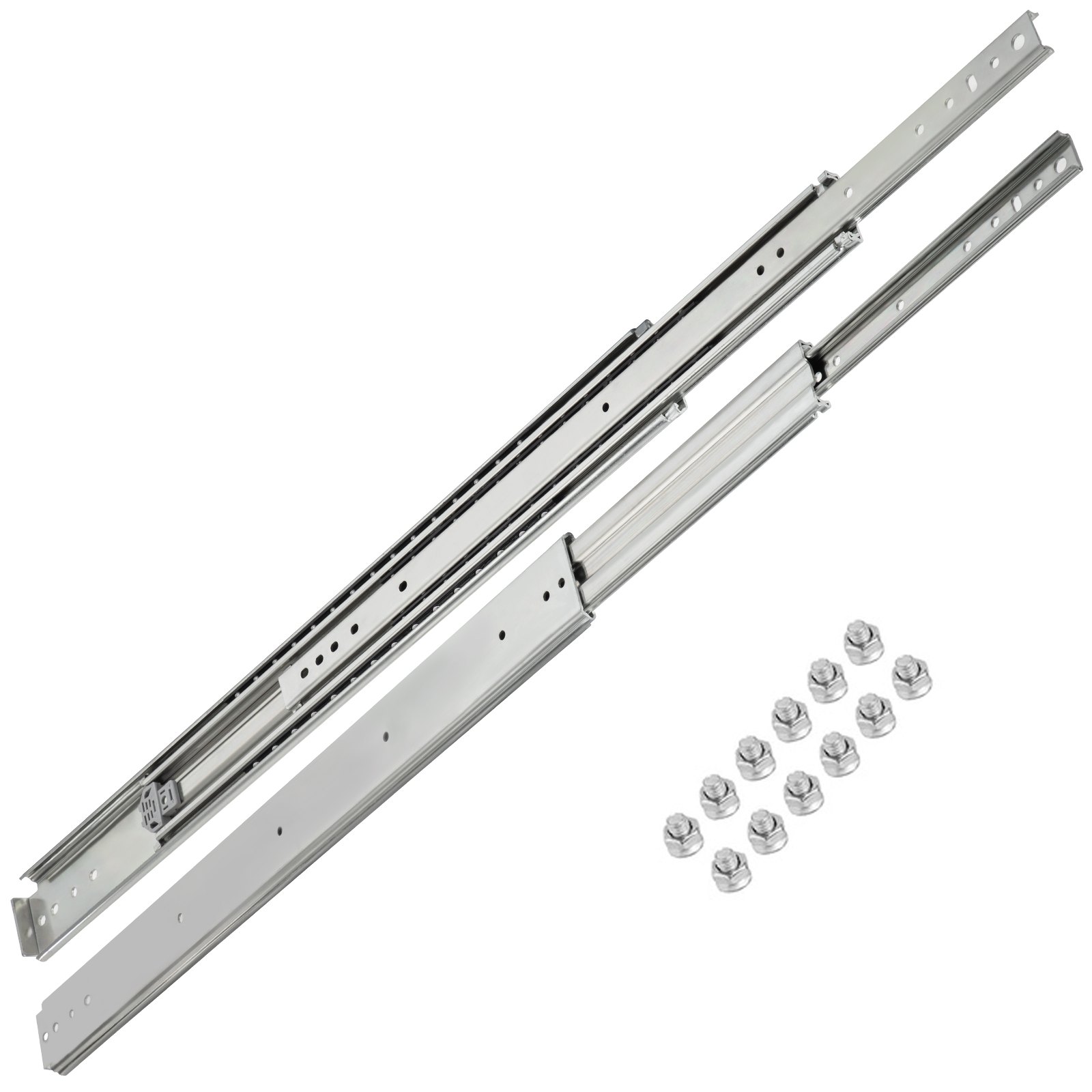 VEVOR Drawer Slides, 1 Pair 22 Inch Heavy Duty Drawer Slides, Ball ...