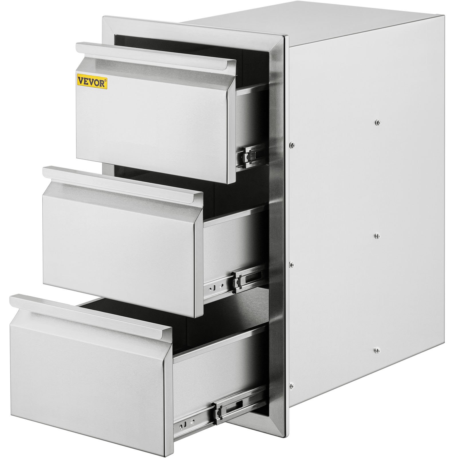 VEVOR Outdoor Kitchen Drawers 14.7" W x 25.4" H x 18.7" D, Box Frame ...