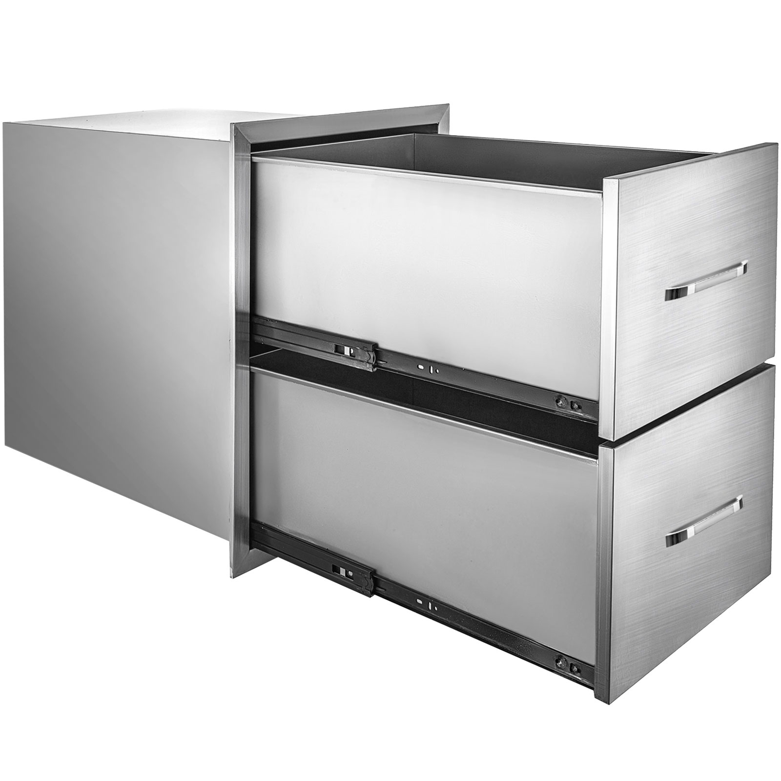 15.7”x21” Bbq Drawer Double Drawers Walled Island Durable Stainless ...