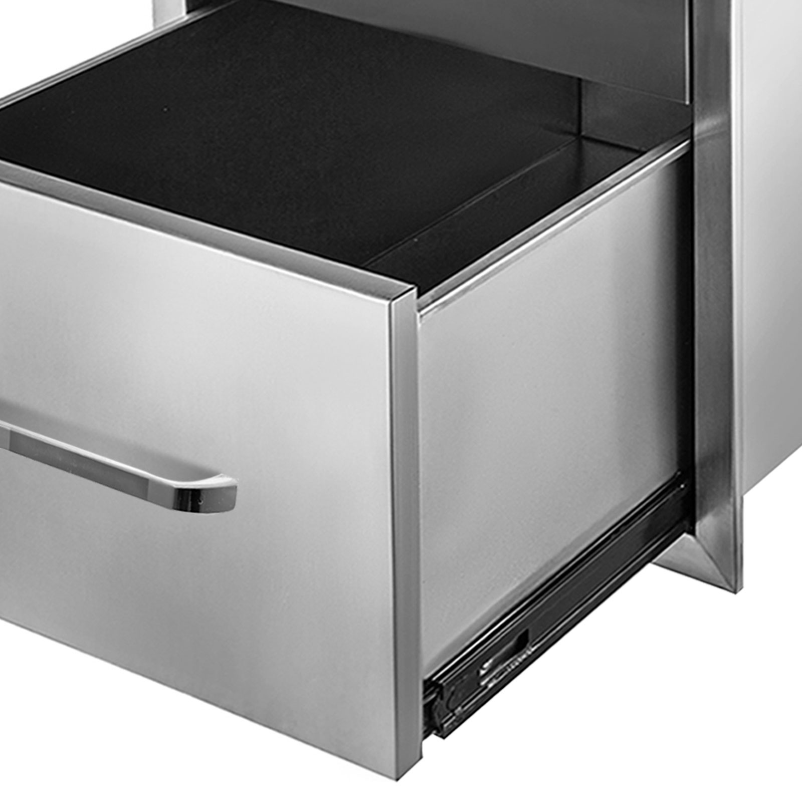 15.7”x21” Bbq Drawer Double Drawers Walled Island Durable Stainless ...