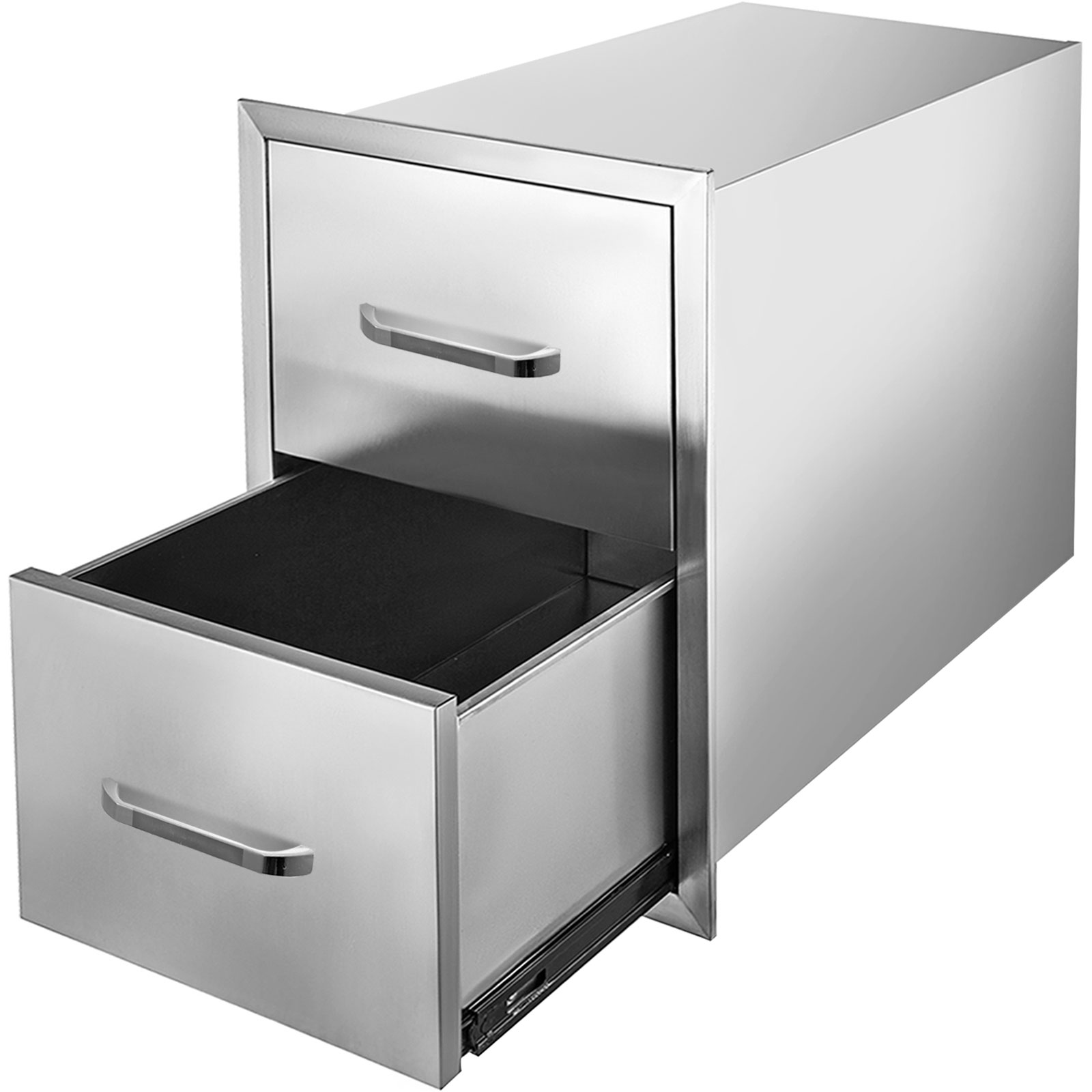 15.7”x21” Bbq Drawer Double Drawers Walled Island Durable Stainless ...