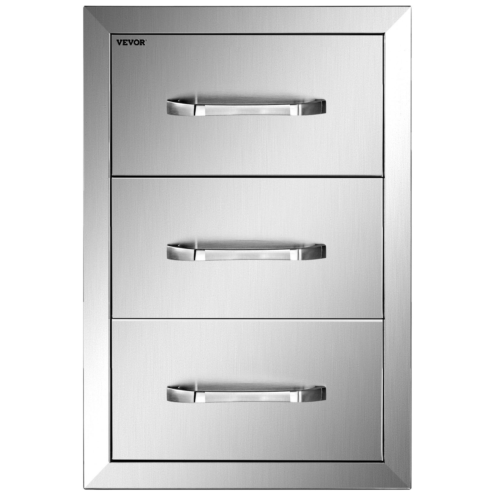 VEVOR Outdoor Kitchen Drawers 16" W x 28.5" H x 20.5" D, Flush Mount ...