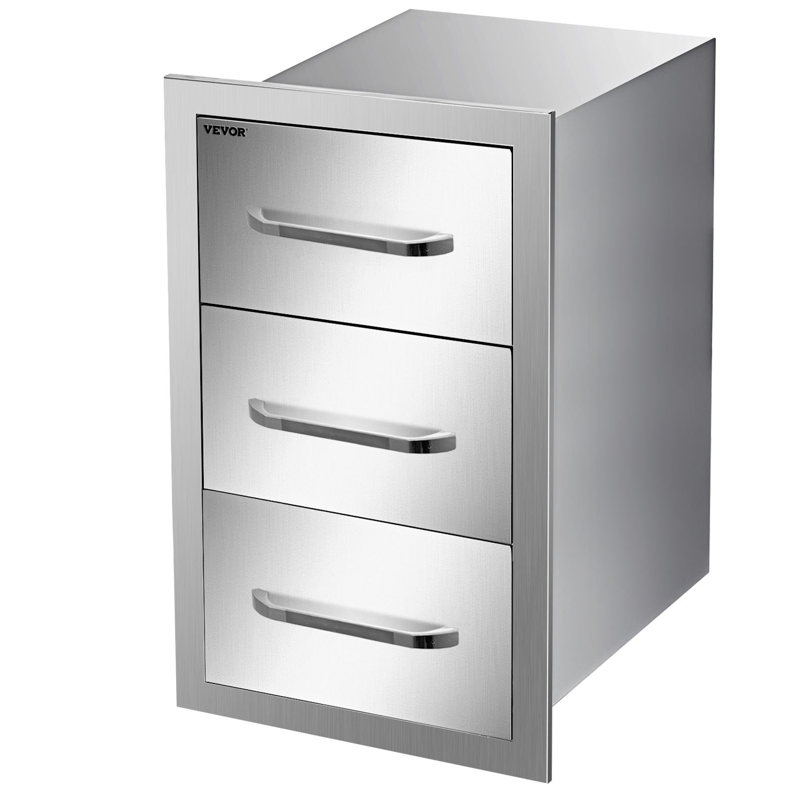 VEVOR Outdoor Kitchen Drawers 16" W x 28.5" H x 20.5" D, Flush Mount ...