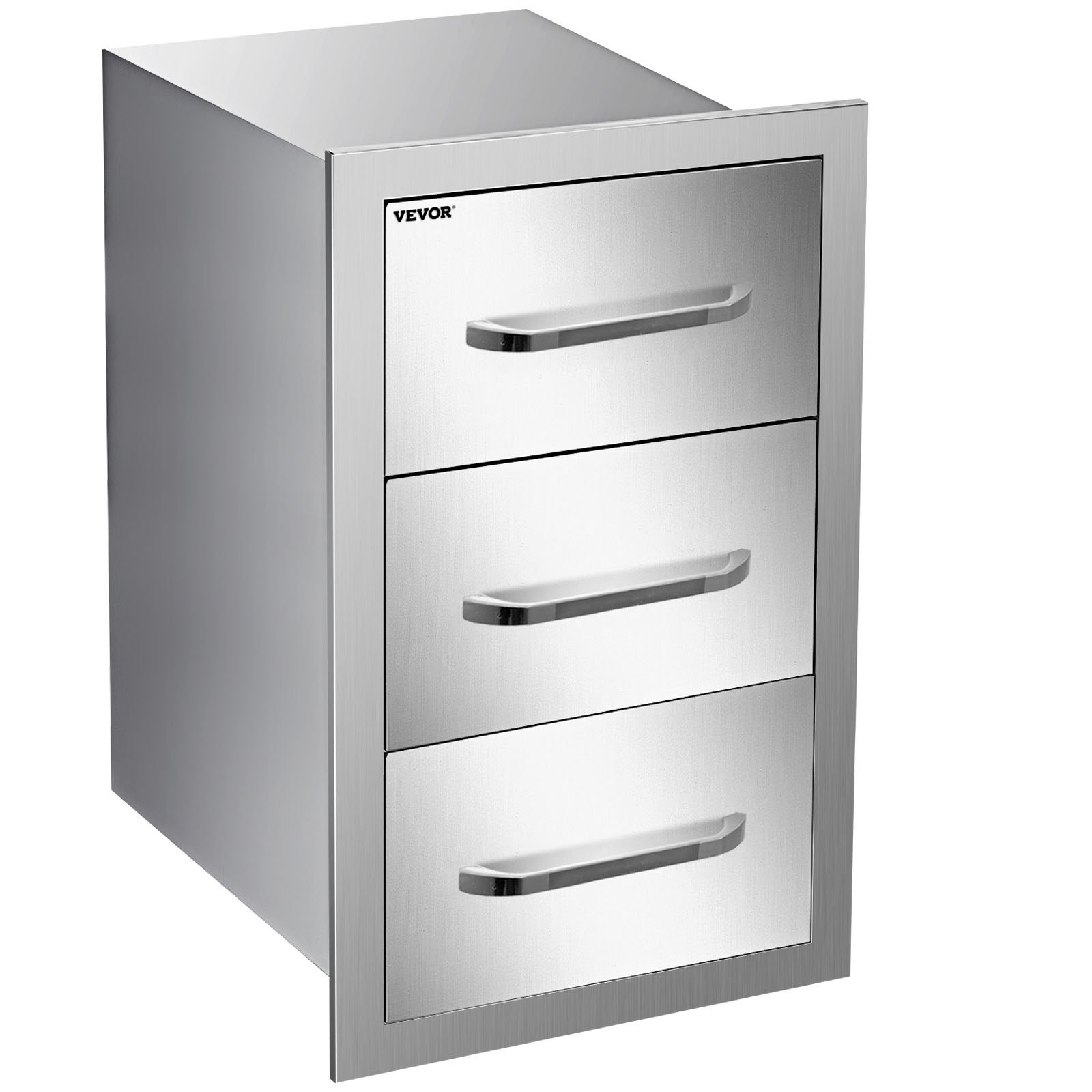 VEVOR Outdoor Kitchen Drawers 16" W x 28.5" H x 20.5" D, Flush Mount ...