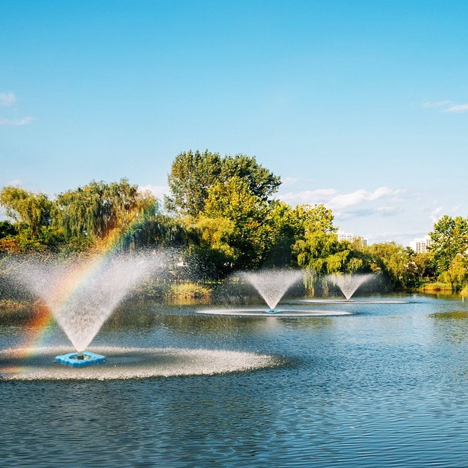 VEVOR Aerating Pond Fountain, 3/4 HP Aerating Fountain, 110V Display ...