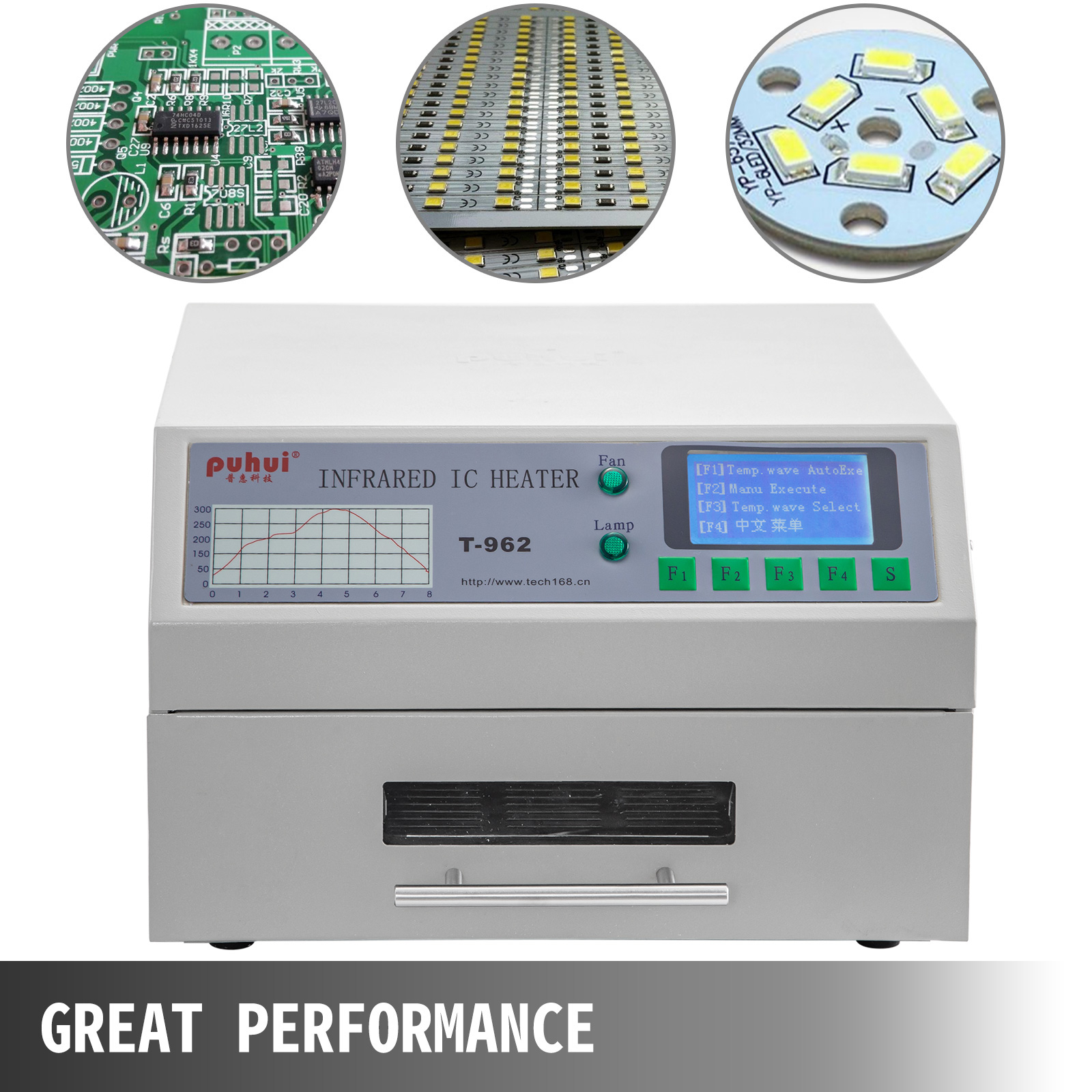 Reflow Oven Reflow Soldering Machine, T962 Smd Bga Infrared Ic Heater ...